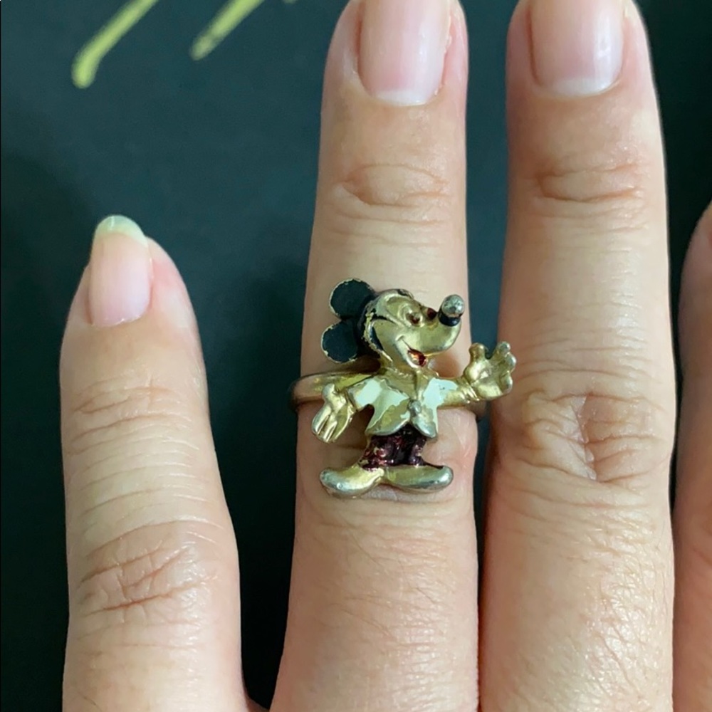 Antiquewalt Disney Mickey Mouse Ring - Gem